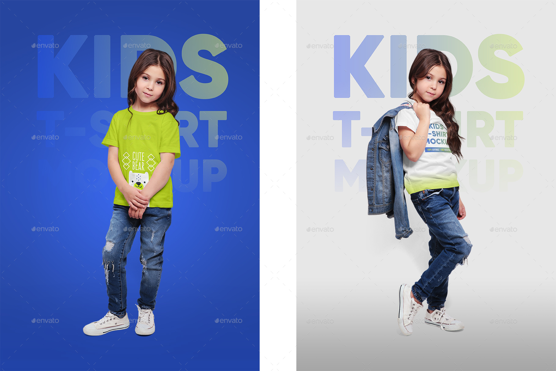 Mixed Kids T-Shirt 20 PSD Mockups Vol 5, Graphics | GraphicRiver